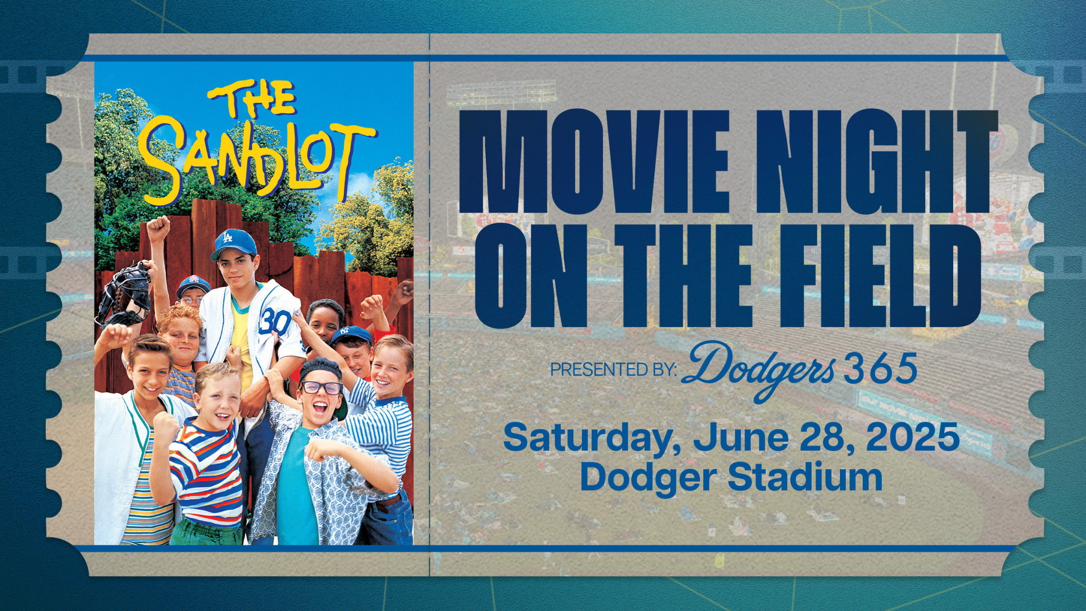 Heidi and Frank: "The Sandlot" to Screen at Dodger Stadium for Special ...